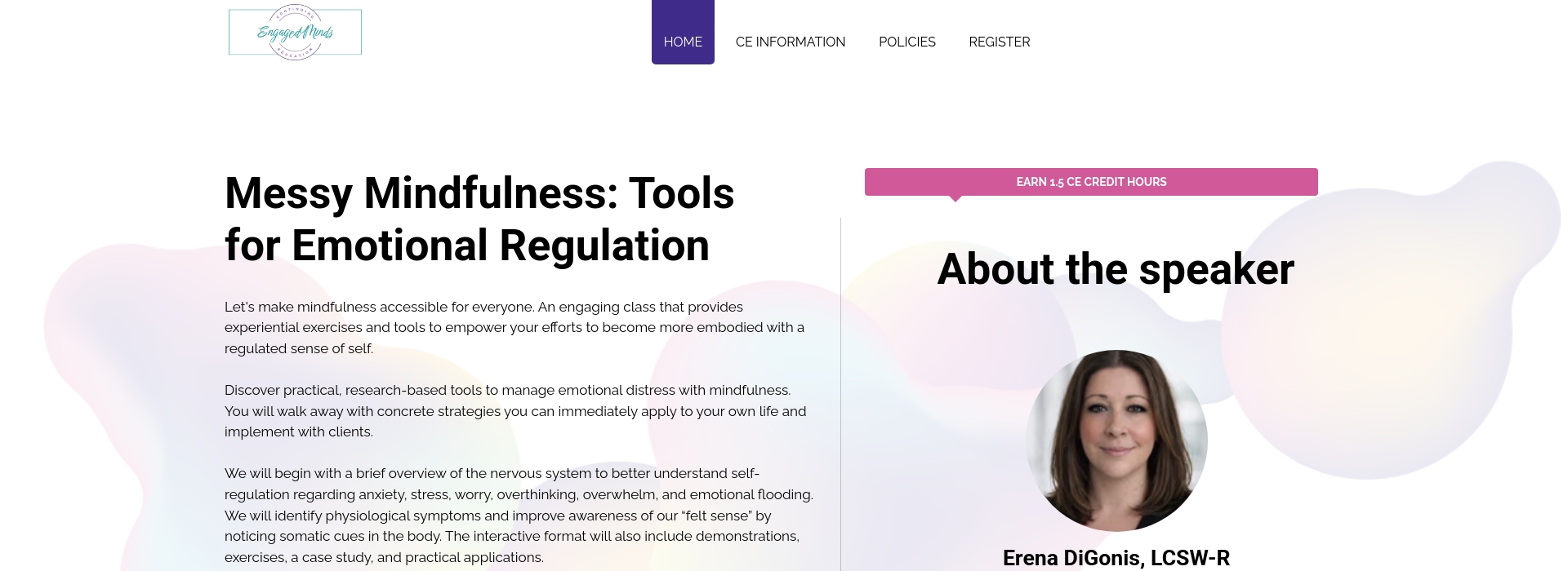 Messy Mindfulness: Tools for Emotional Regulation