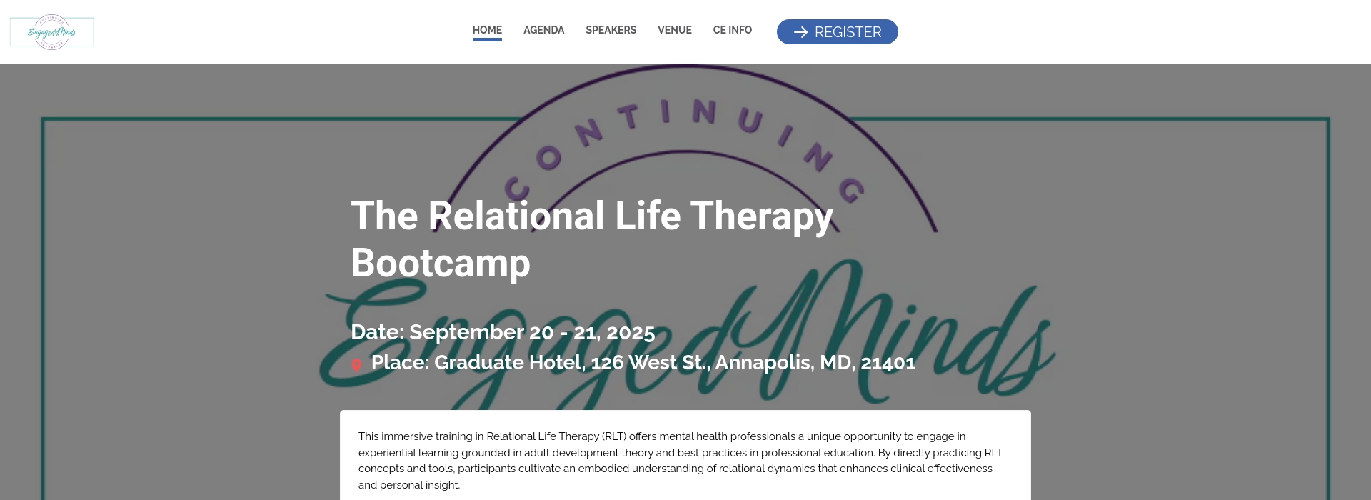 The Relational Life Therapy Bootcamp